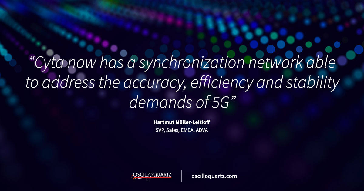 Cyta deploys ADVA Oscilloquartz solution for network timing