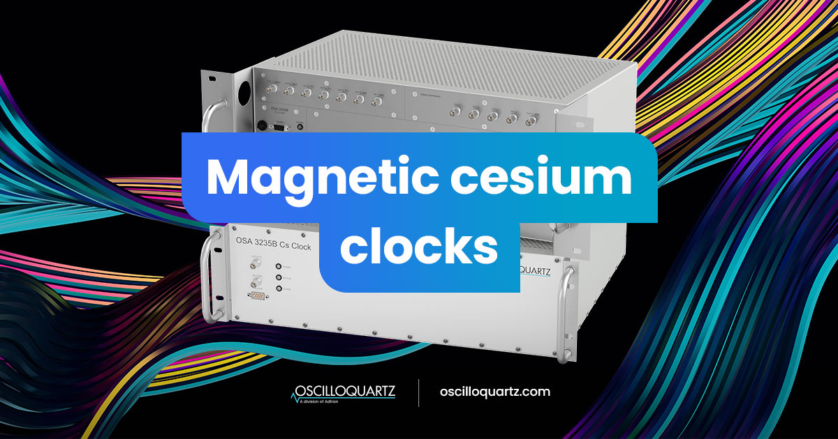 Magnetic cesium clocks