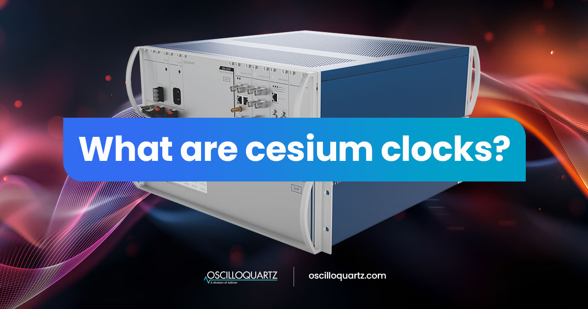 What are cesium clocks?